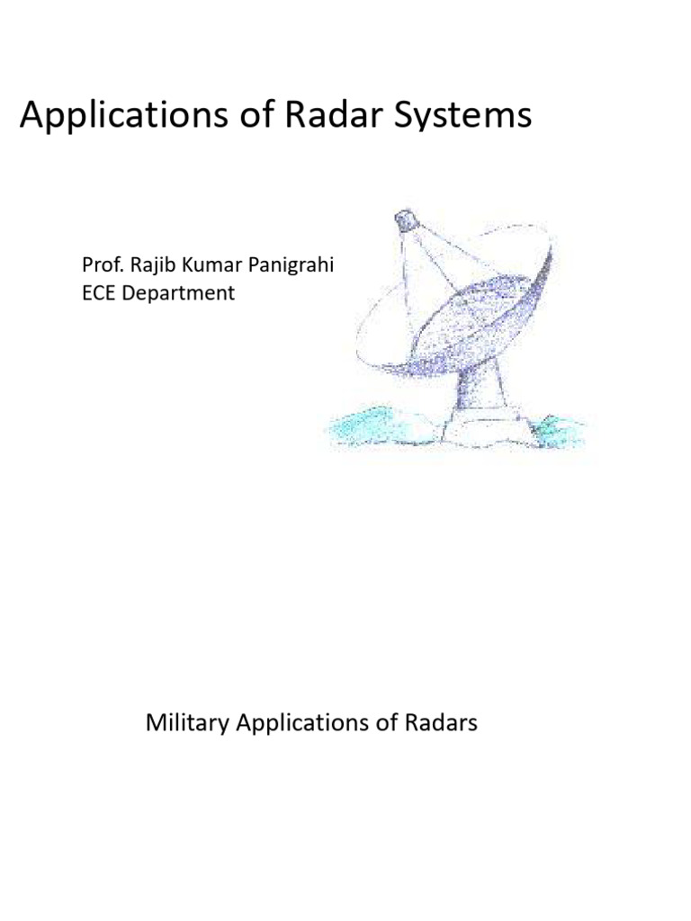 Lecture 2 - Applications of Radar Systems | PDF | Venus | Radar