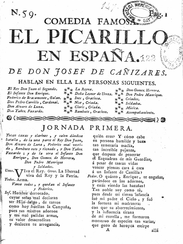 Picarillo y Leonor: Un Tributo Dramático | PDF