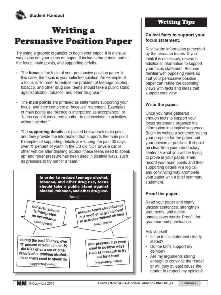 Cameron Couch - PrsuasivePosition Paper Assignment | PDF