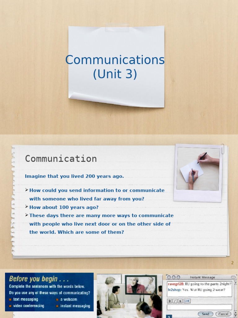 Unit 3 - Communication - Comparatives | PDF