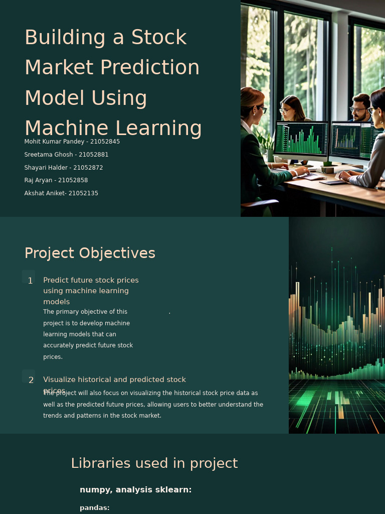 Building A Stock Market Prediction Model Using Machine Learning | PDF | Linear Regression ...