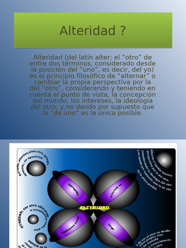 Alteridad | PDF