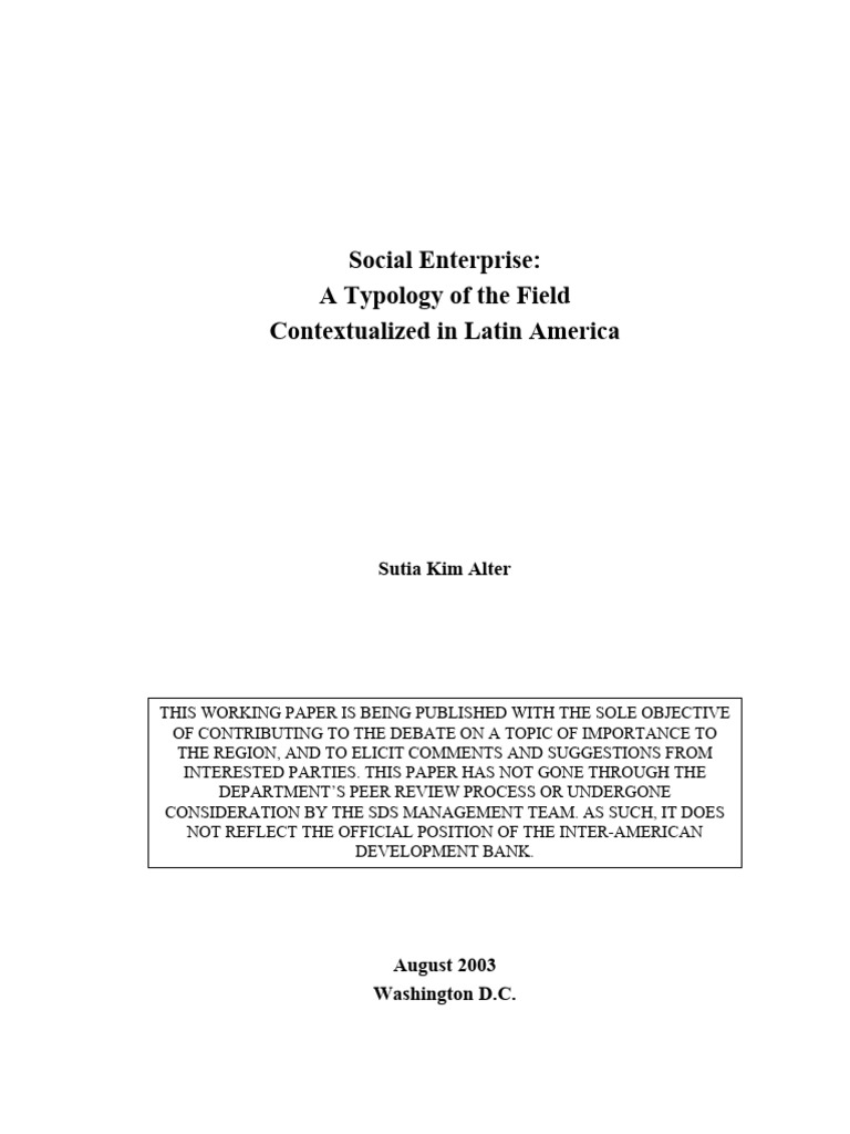 Social-Enterprise-A-Typology-of-the-Field-Contextualized-in-Latin ...