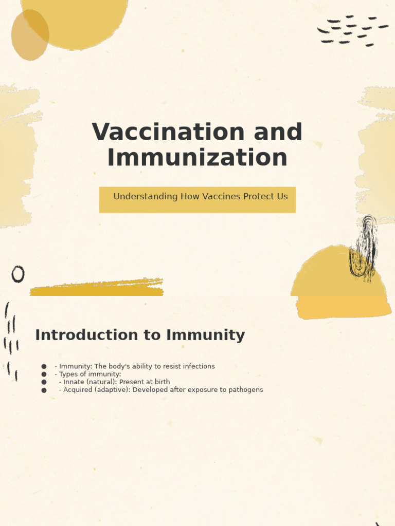 Understanding Vaccination and Immunization | PDF