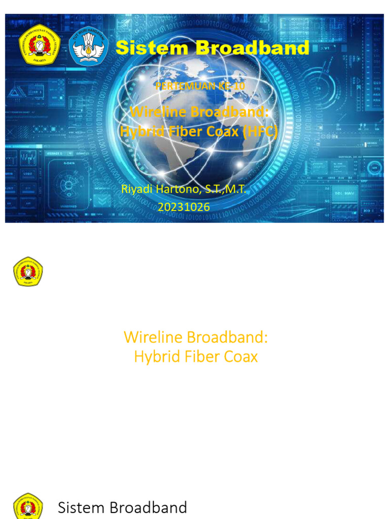 20231026#1 Kuliah 10 Sistem Broadband (HFC) | PDF