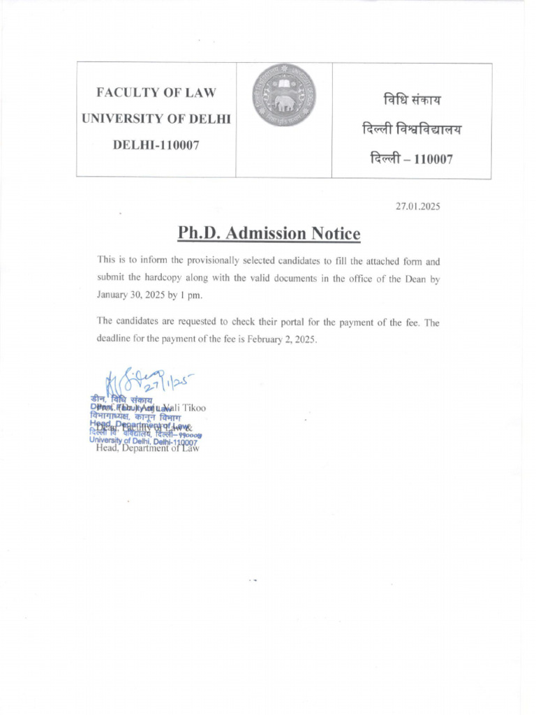 PHD Notice 24-25 | PDF