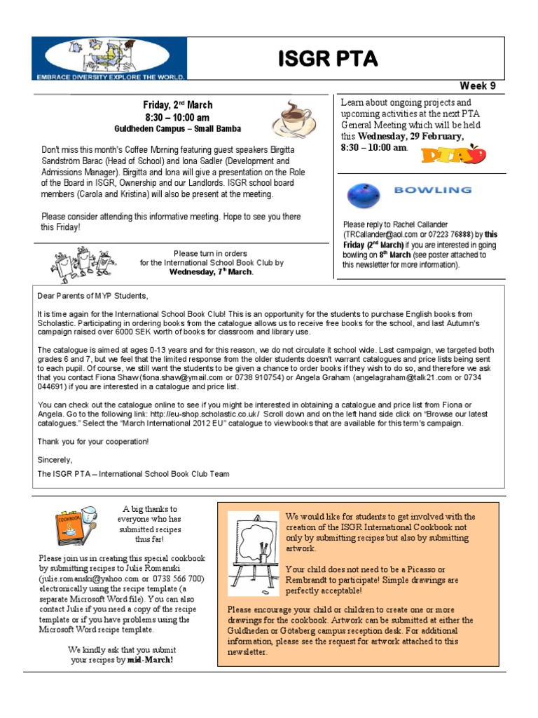 Pta Update Wk9 | PDF | Cookbooks | Foods