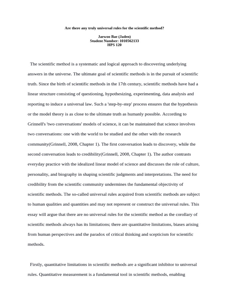 Debunking Universal Rules in Science | PDF | Scientific Method | Science