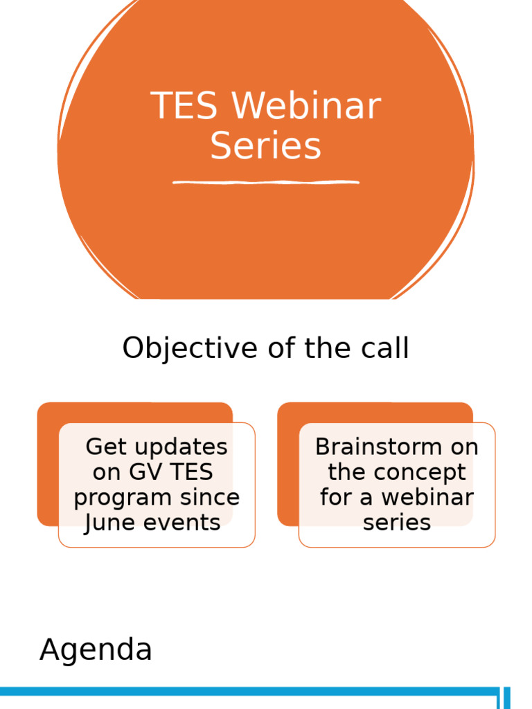 GV TES Webinar Series Planning Guide | PDF