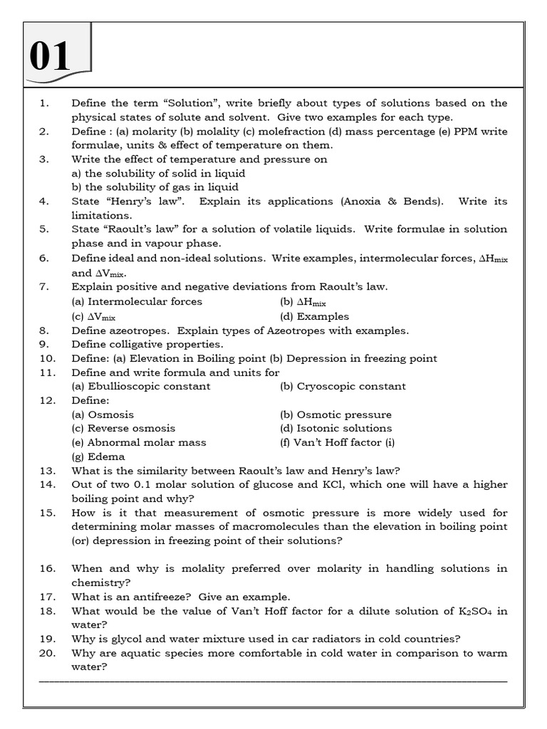 1. Solutions | PDF | Applied And Interdisciplinary Physics | Scientific Phenomena