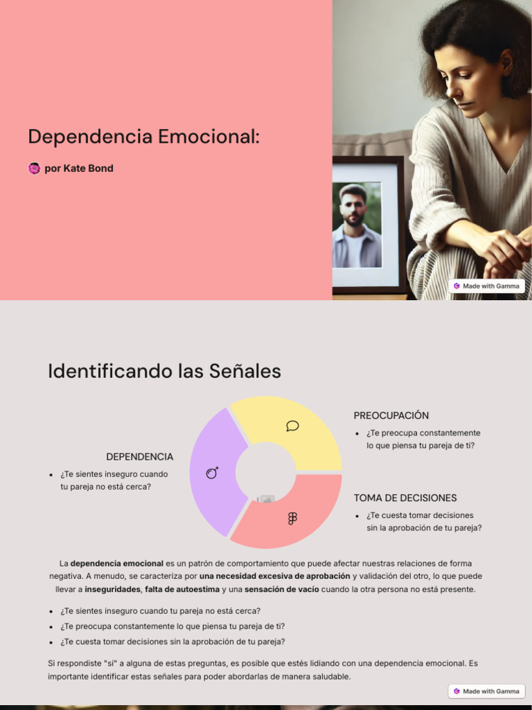 GAMMA Documento PDF, Dependencia-Emocional | PDF | Las emociones | Autoestima