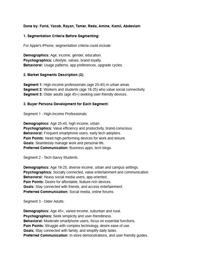 Apple Iphone Segmentation | PDF | Marketing | Usability
