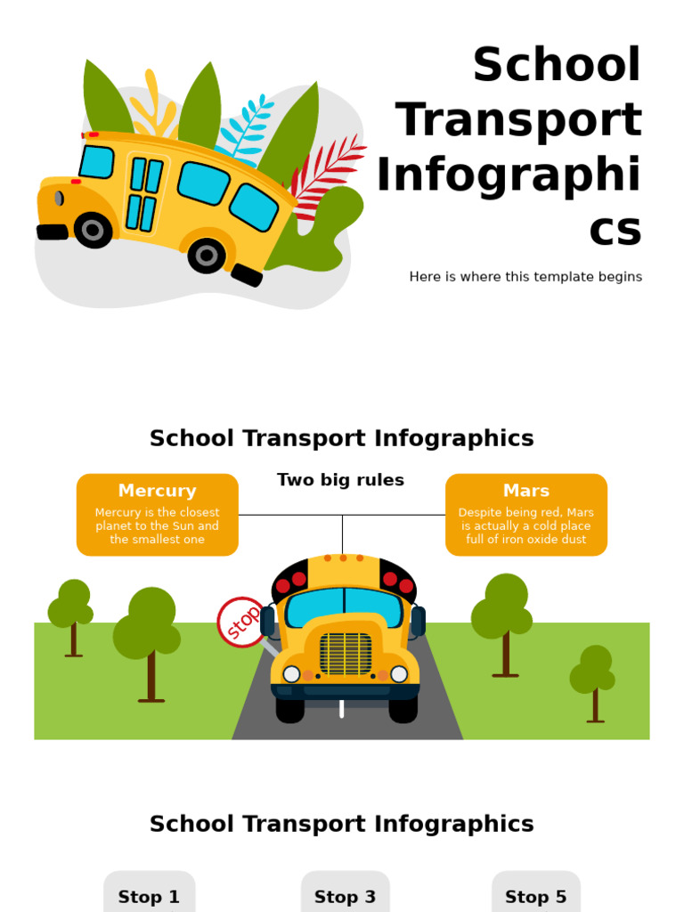 School Transport Infographics Guide | PDF | Planets | Planets In Astrology