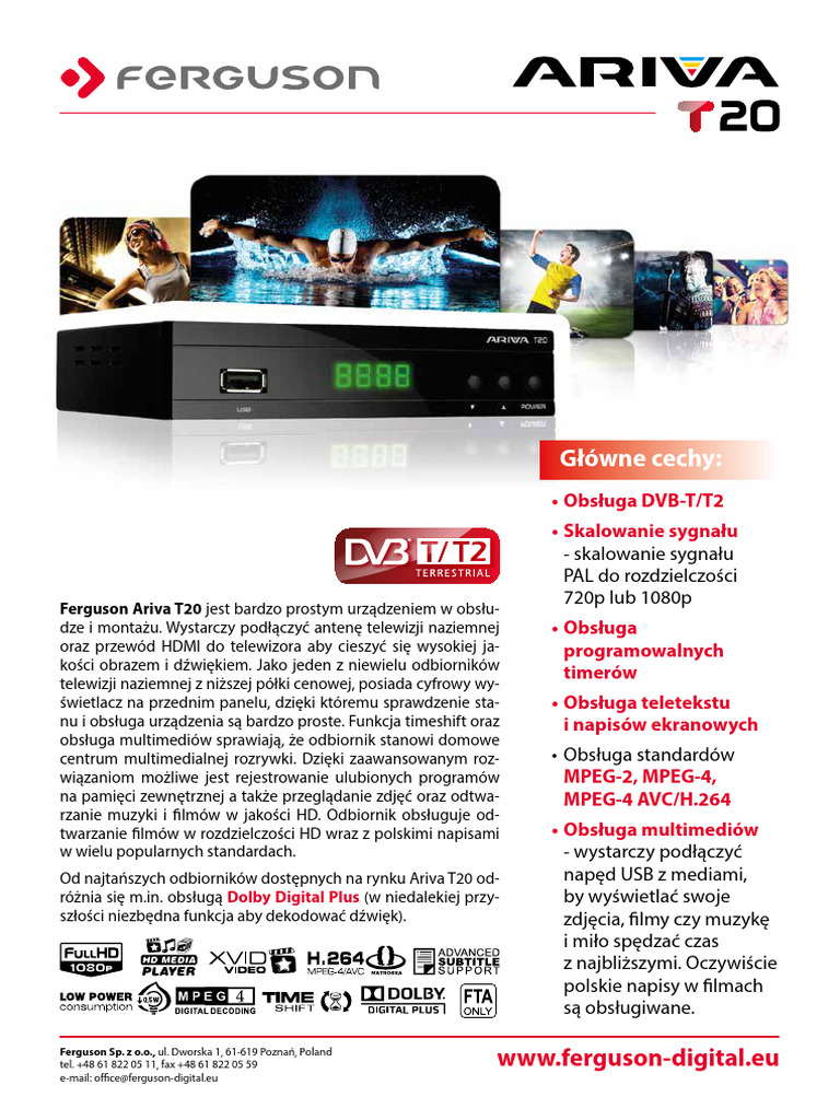 Ferguson Ariva - T20 PL | PDF