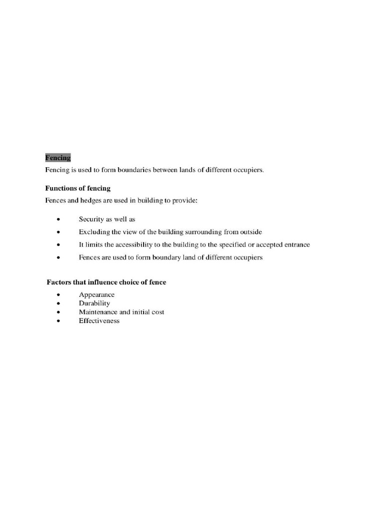 fence | PDF