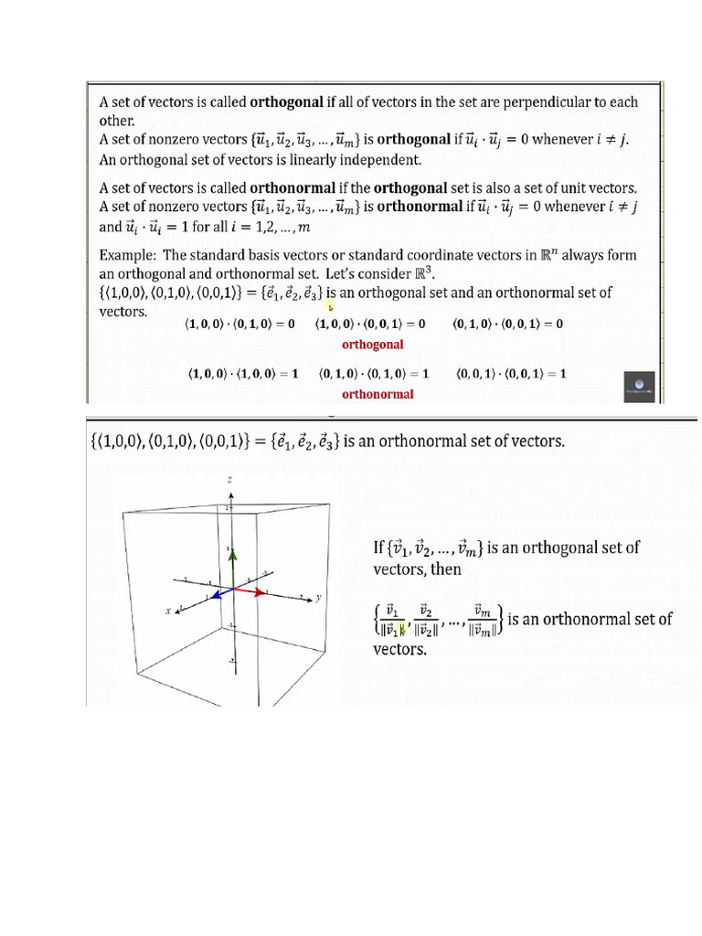 orthonormal vector | PDF