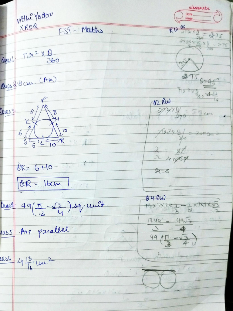 Maths FST Vidhi XR02 | PDF