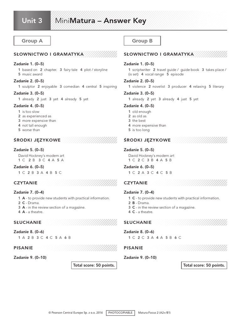 Unit_3_MiniMatura_–_Answer_Key | PDF