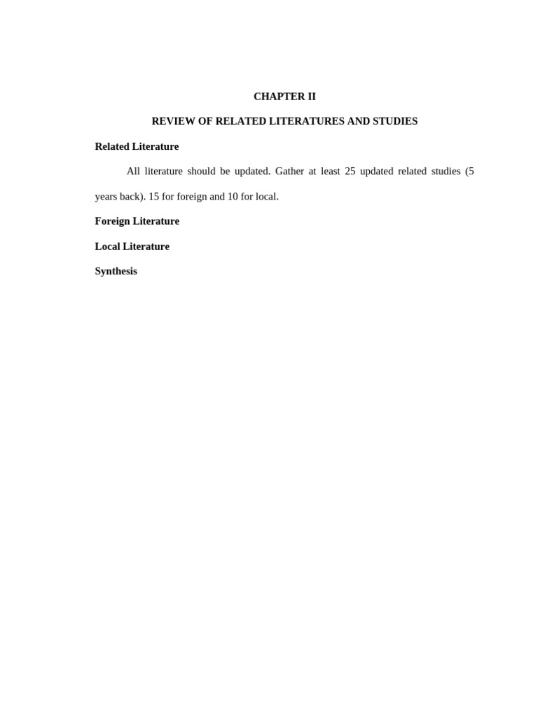 Updated Literature Review Guidelines | PDF