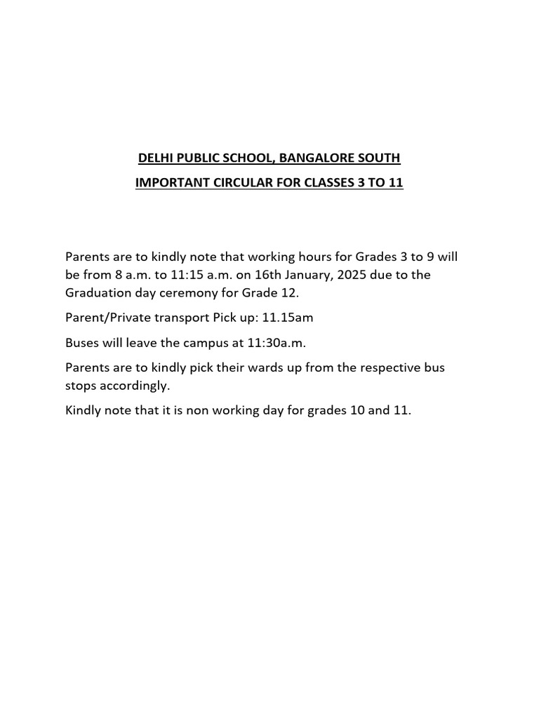 3905 Graduation Day Circular - 2025-2 | PDF