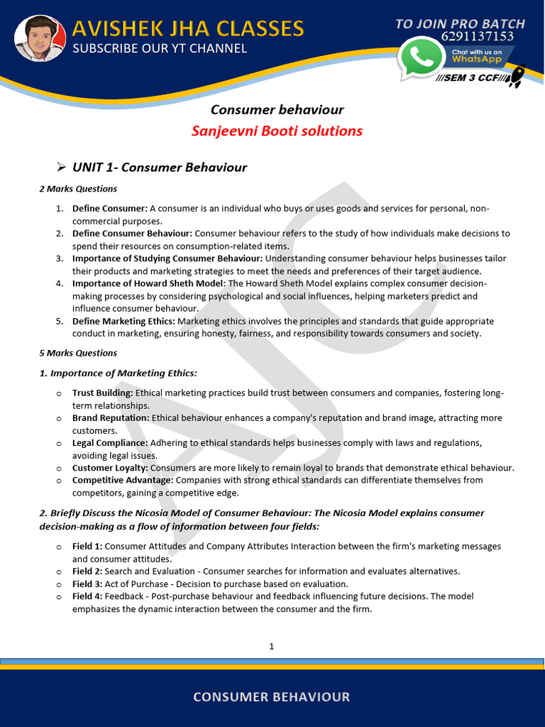 Doc 20250218 Wa0033 Pdf Consumer Behaviour Behavior