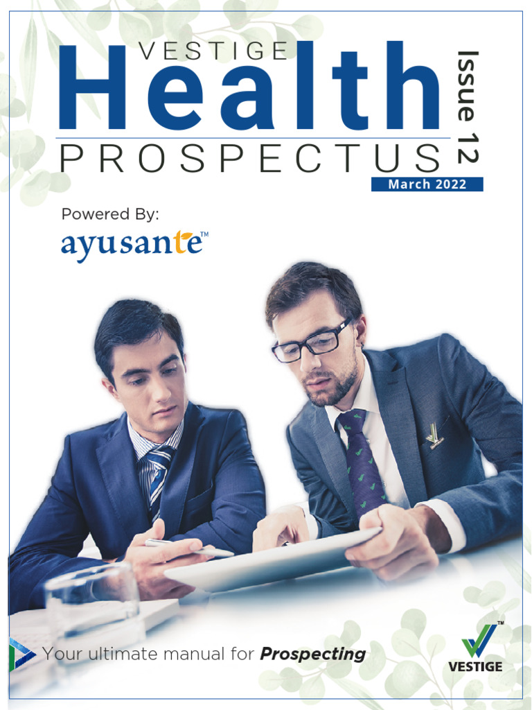 Vestige Health Prospectus - Issue 12 | PDF