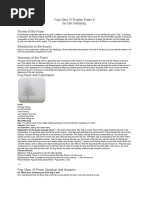 Fog Class 10 English Poem 8 | PDF | Fog | Poetry