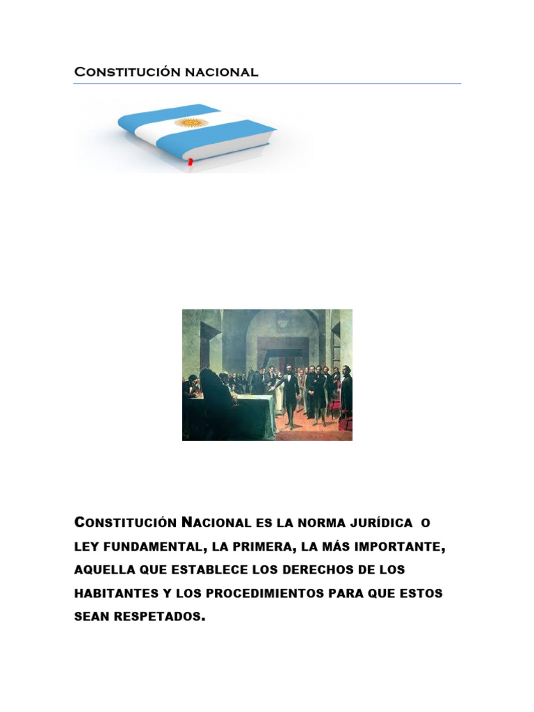 Constitucion Nacional | PDF