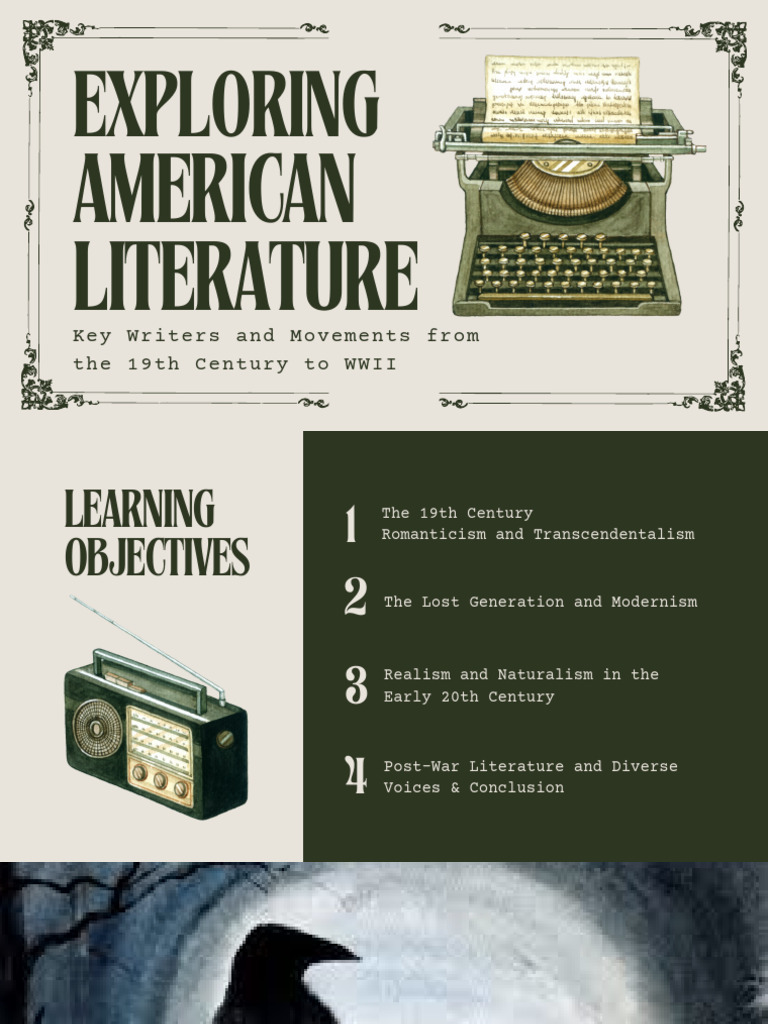 [GROUP 10.1] AMERICAN LITERATURE FROM EARLY 20TH CENTURY TO THE WW2 ...