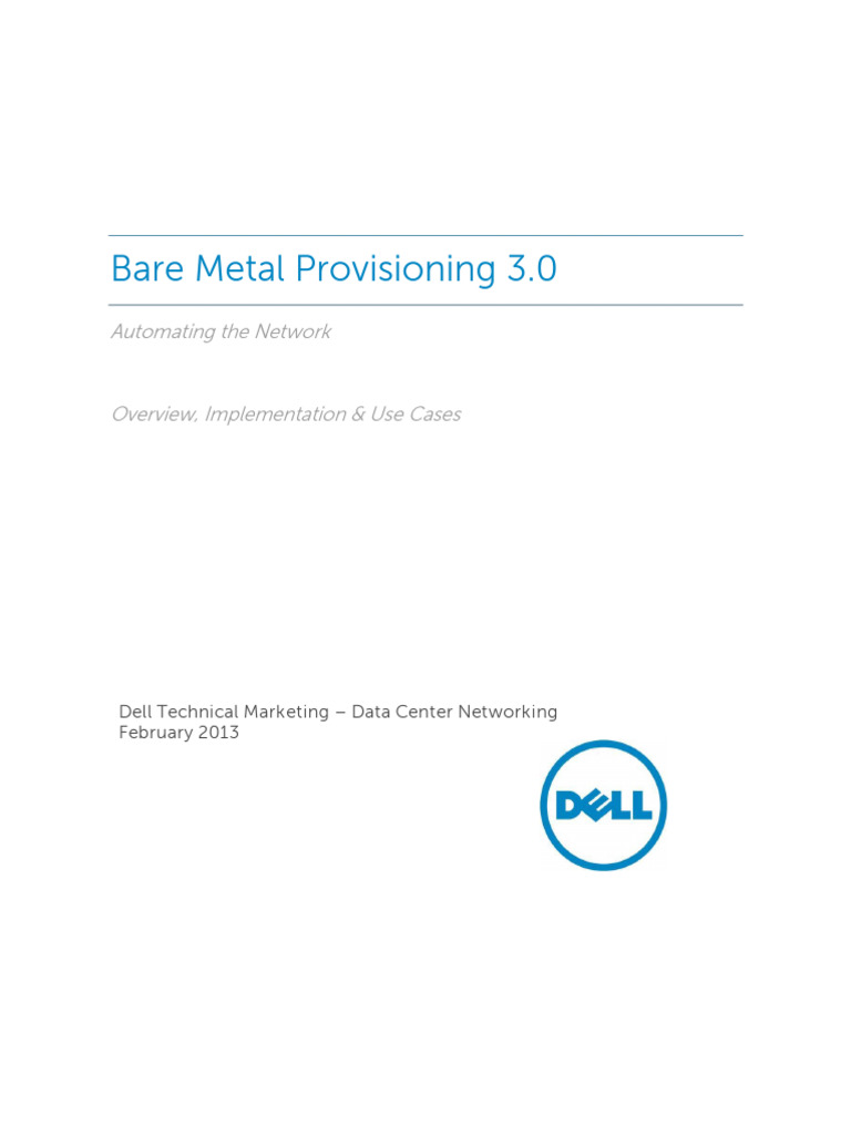 Bare Metal Provisioning | PDF | File Transfer Protocol | Ip Address