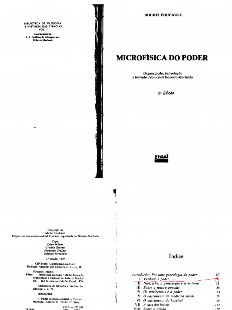 Foucault, Michel - A Microfísica do Poder | PDF