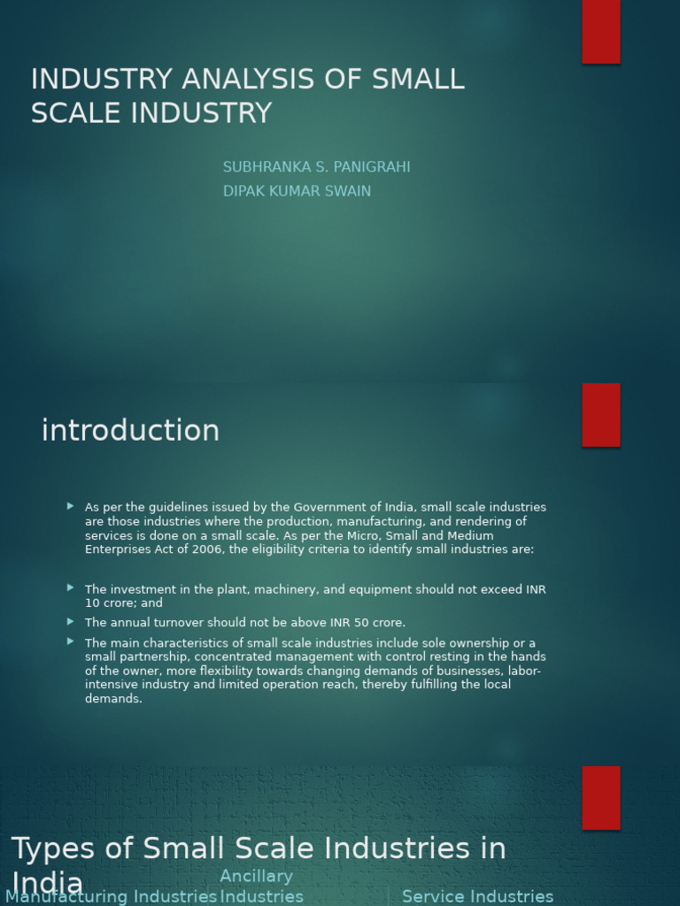SMALL SCALE INDUSTRY SM Presentation | PDF | Economies | Business