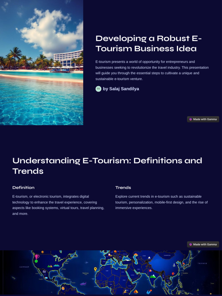 E-Tourism Business Development Guide | PDF | Target Audience | Online ...