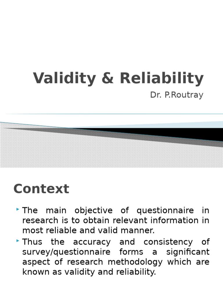 Validity Reliability Unit 2 | PDF | Validity (Statistics ...