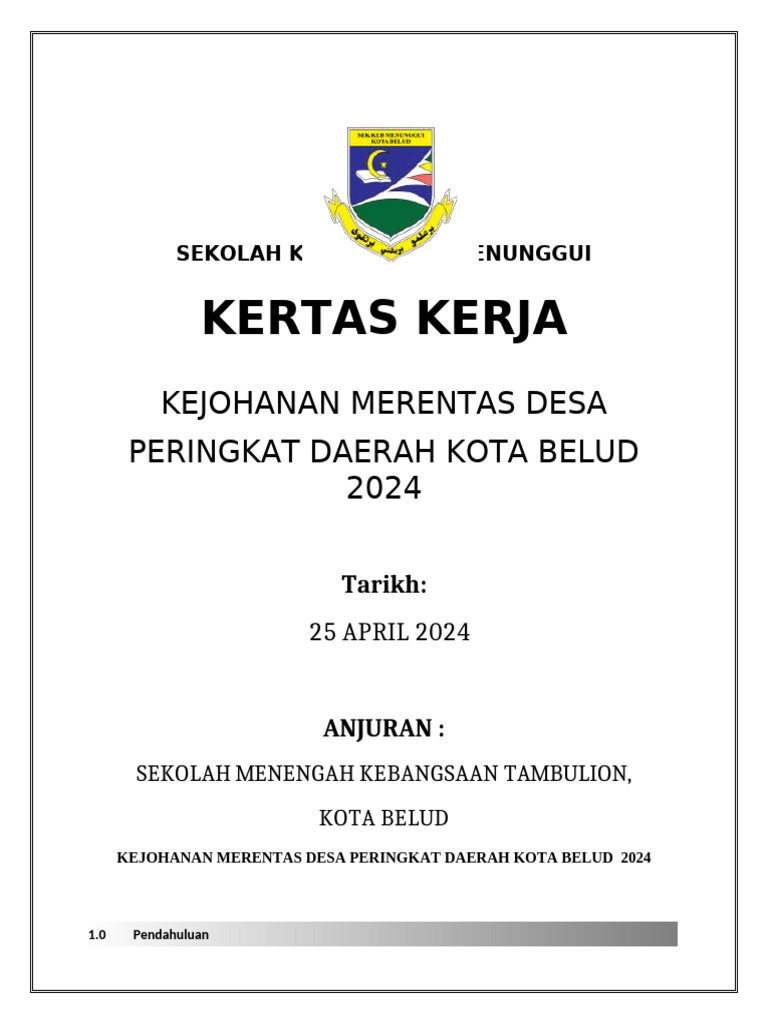 Kejohanan Merentas Desa Kota Belud 2024 | PDF