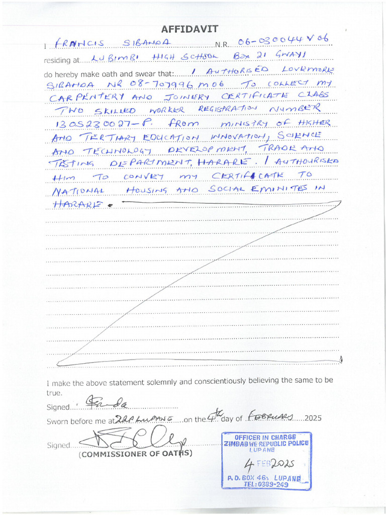 AFFIDAVIT | PDF