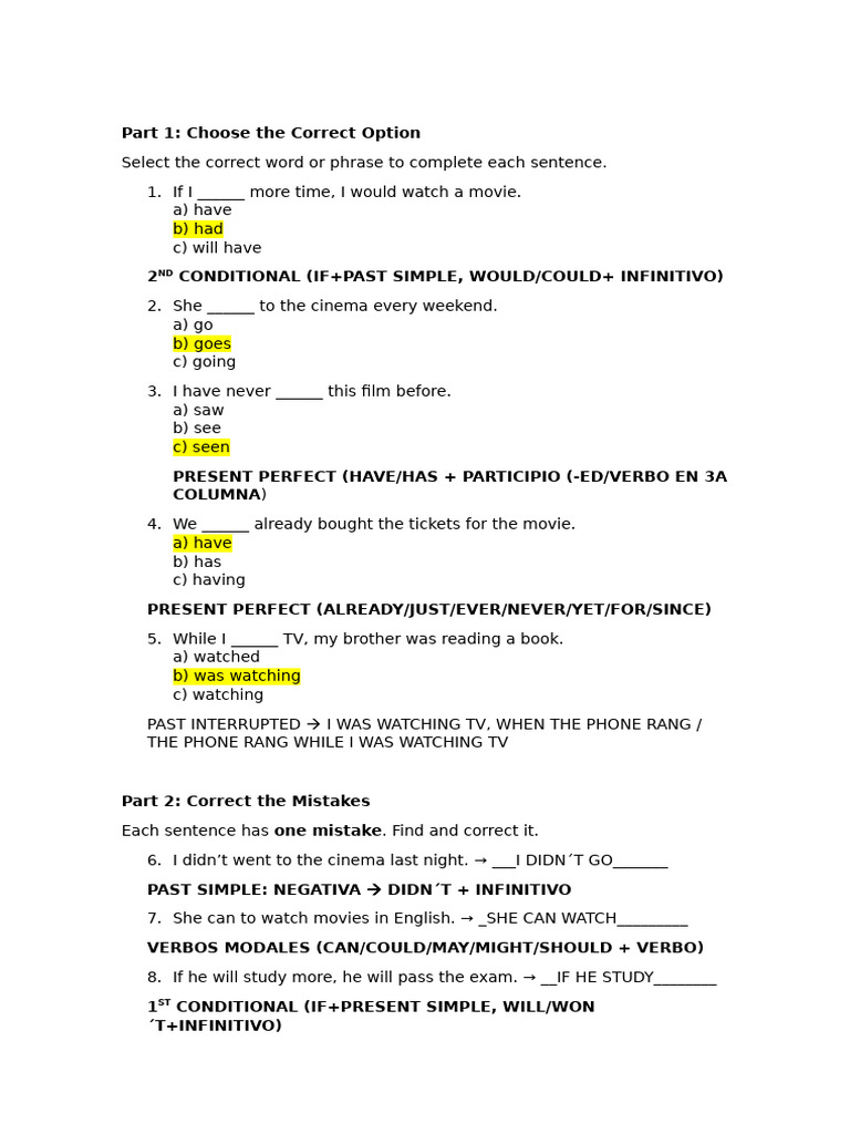 B1 Grammar Exam Trinity 05-02 | PDF