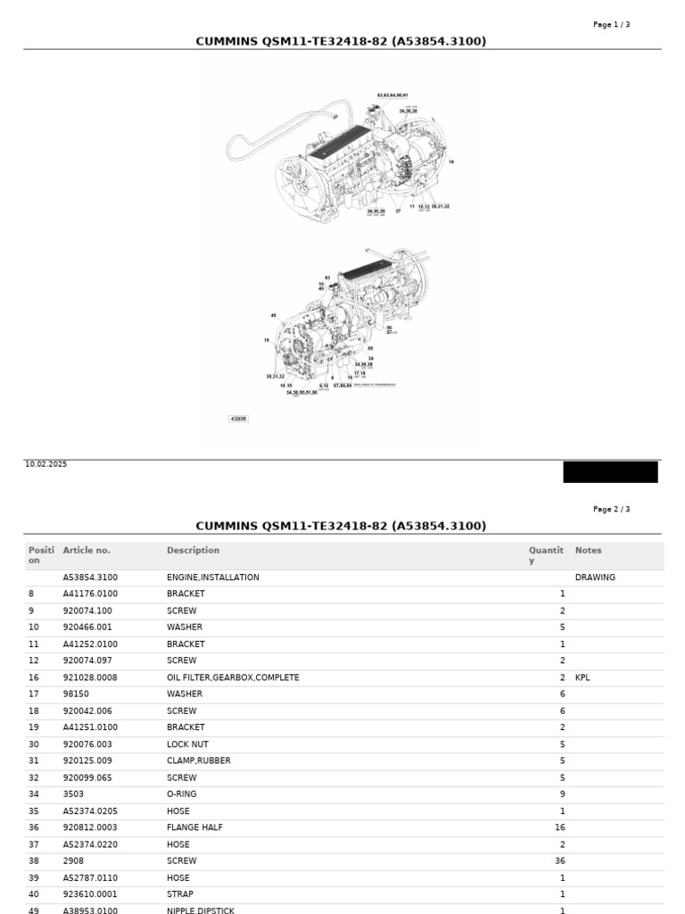 CUMMINS QSM11-TE32418-82 (A53854.3100)_20250210_200630 | PDF | Ingeniería mecánica