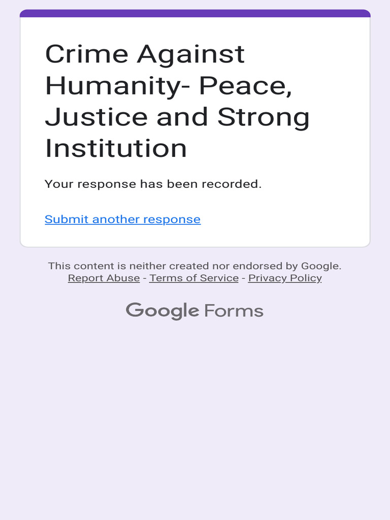 Crime Against Humanity - Peace, Justice and Strong Institution | PDF