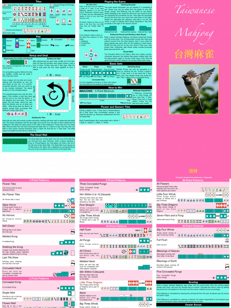 Taiwanese Mahjong | PDF