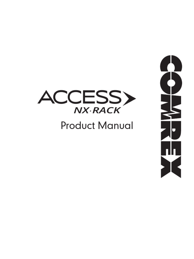 Access Nx Rack Manual 1 | PDF | Digital Audio | Computer Network