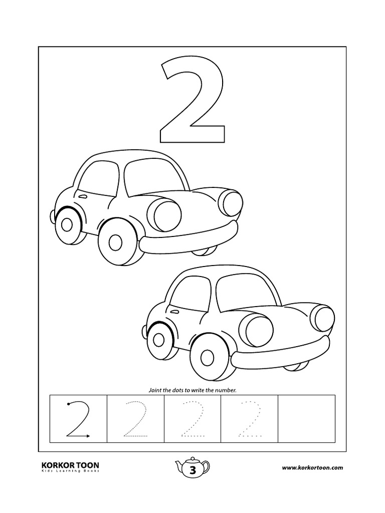 Numbers Coloring Book 1 10 4 | PDF