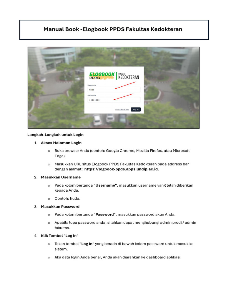 Manual Book Elogbook Ppds Student | PDF