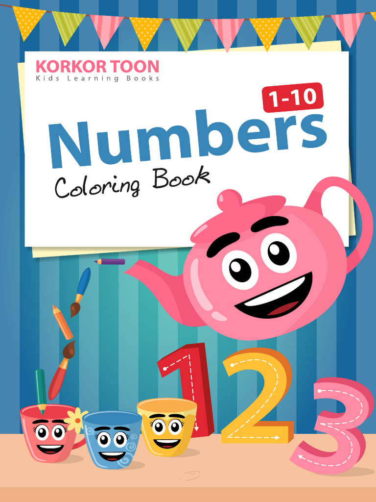 Numbers Coloring Book 1 10 1 | PDF