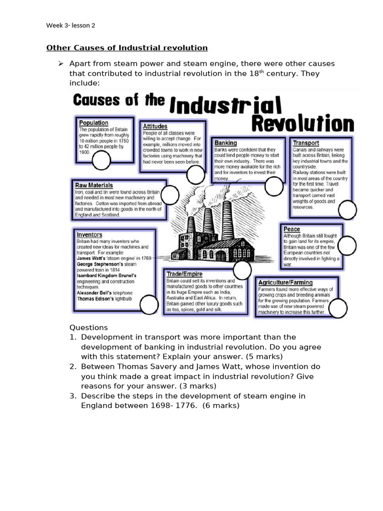 Hist Yr9 Week3 Lesson2 | PDF