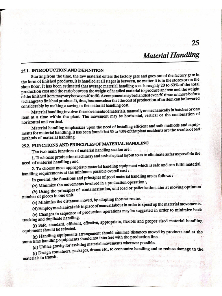 Material Handling OP KHANNA (1) Compressed | PDF