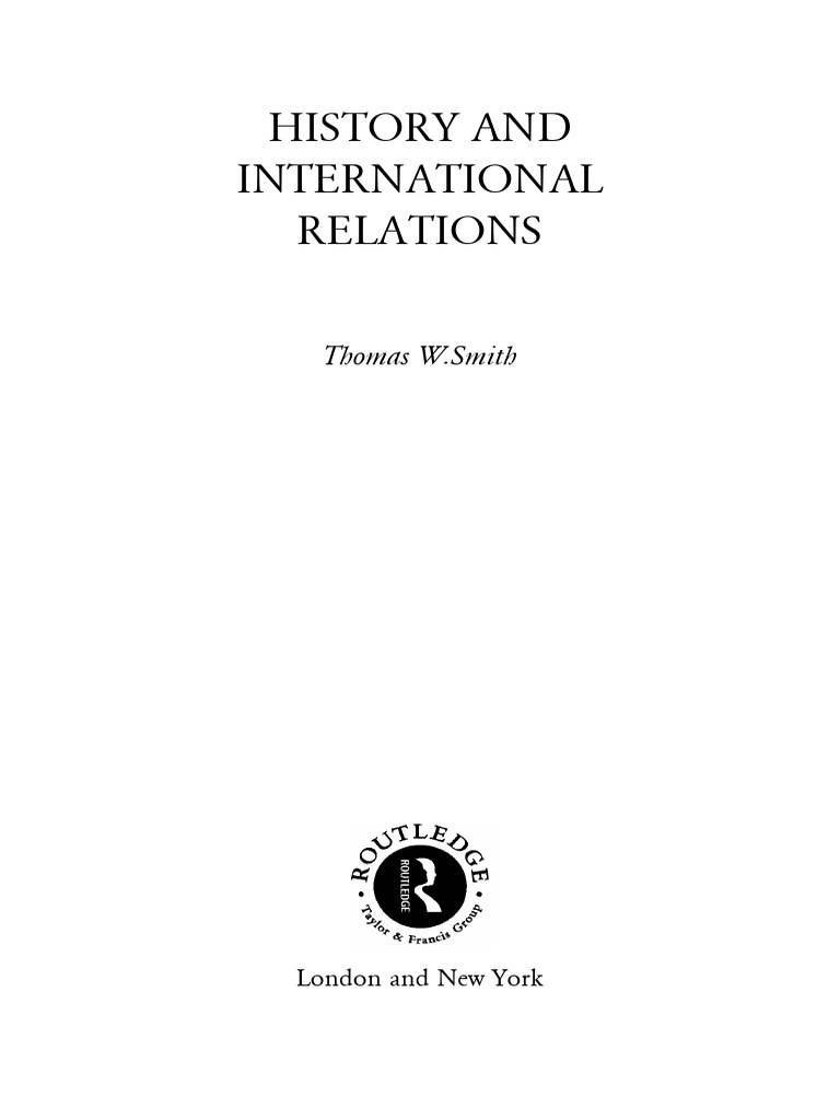 History's Role in International Relations | PDF | Social Sciences | Science