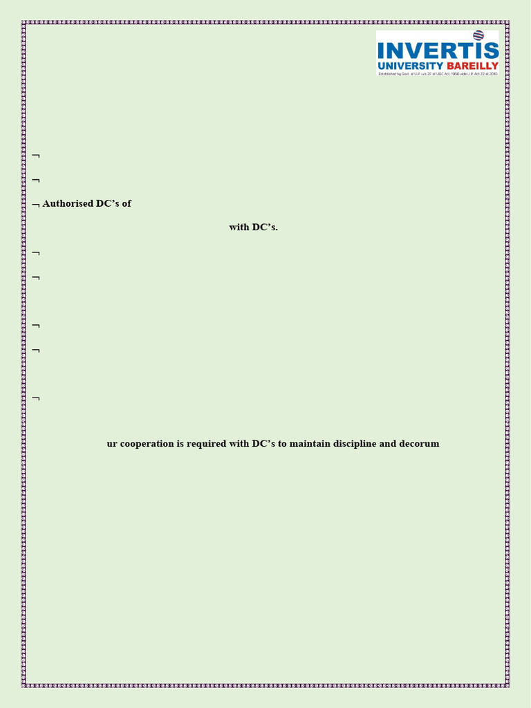 Invertia 2025 Student Entry Guidelines | PDF