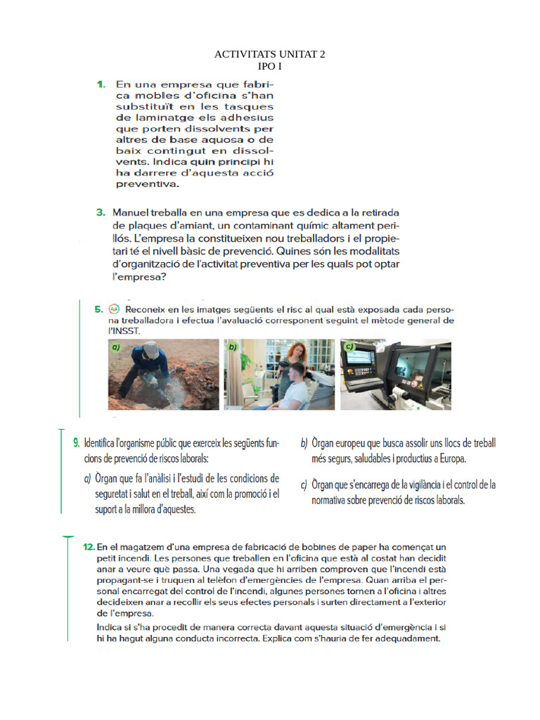 Activitats Unitat 2 | PDF