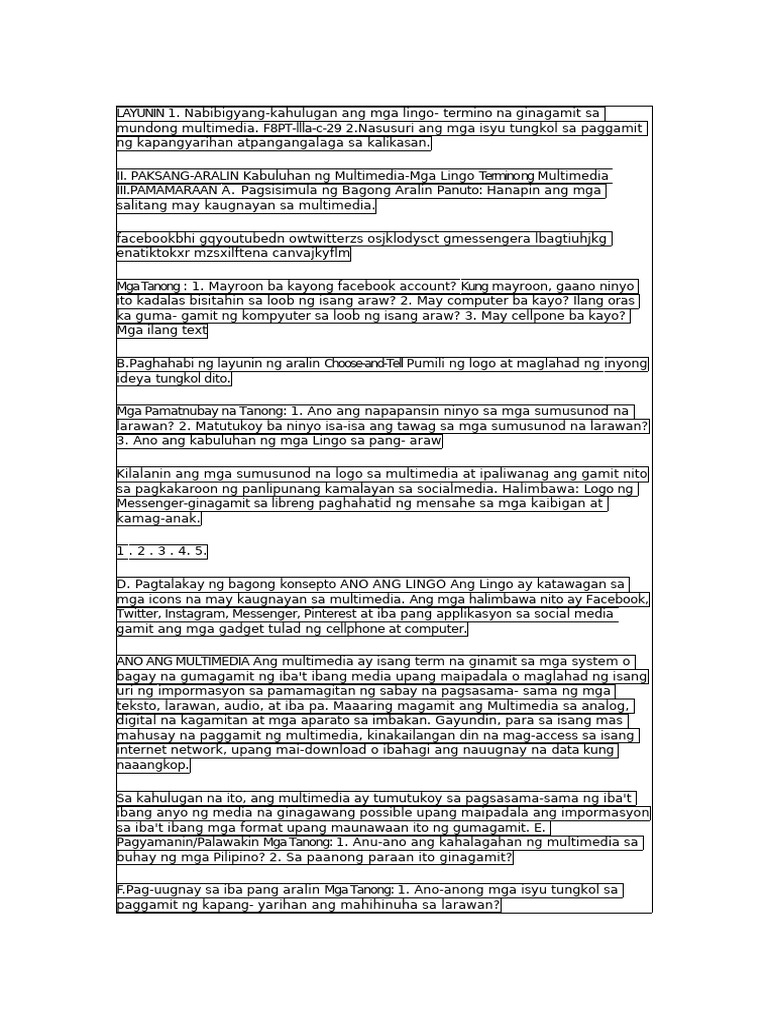 lingo o termino sample plan | PDF